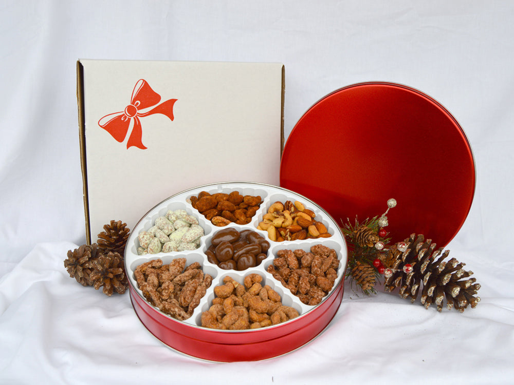 Deluxe Assorted Tin – Copper Kettle Roasted Nuts